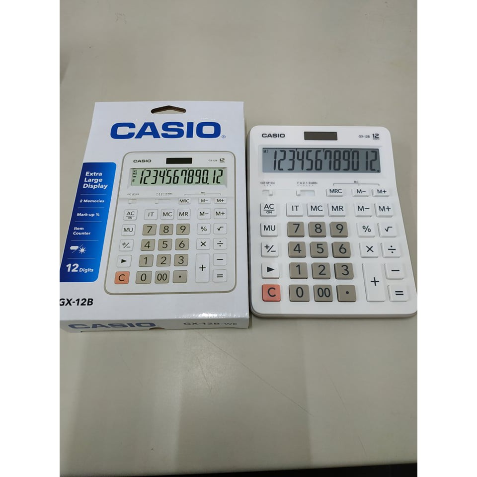 Casio GX12B GX-12B BASIC CALCULATOR | Shopee Philippines