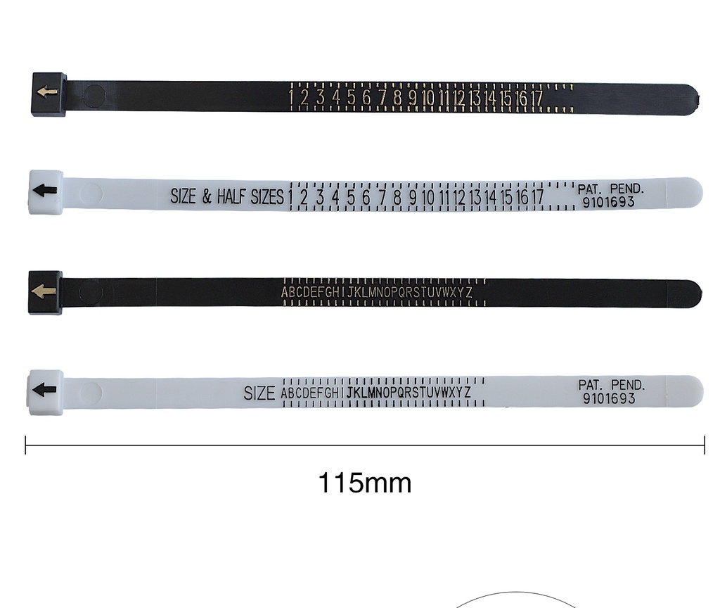 1pc Ring Ruler Measurer Finger Coil Ring Sizing Tool US Ring Sizer ...