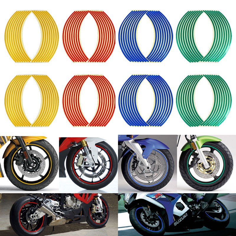 Wheel sticker Decal Stripe Motorcycle Electric Motorcycle Bike Lots ...