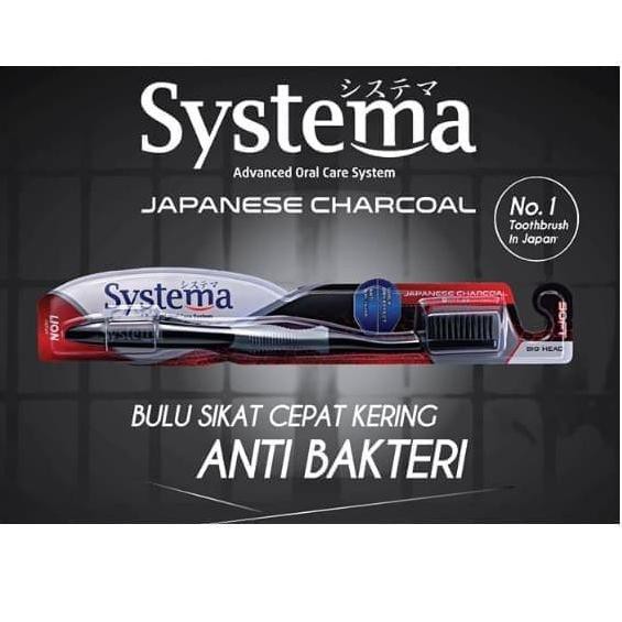 Systema Regular Soft Toothbrush Contains 2 Japanese Charcoal Anti ...