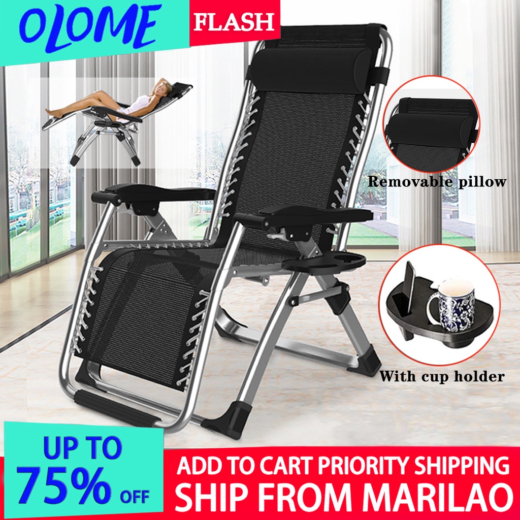 Luxury Recliner Aluminum Alloy Portable 2in1 Folding Chair 300kg Load ...