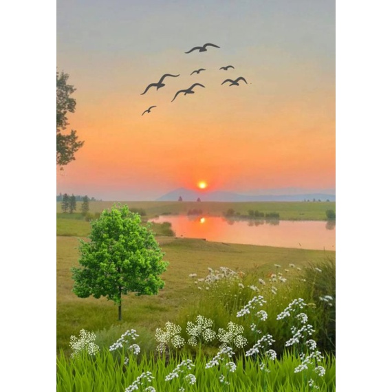 LAMINATED WALL DECOR SCENERY A4 SIZE | Shopee Philippines