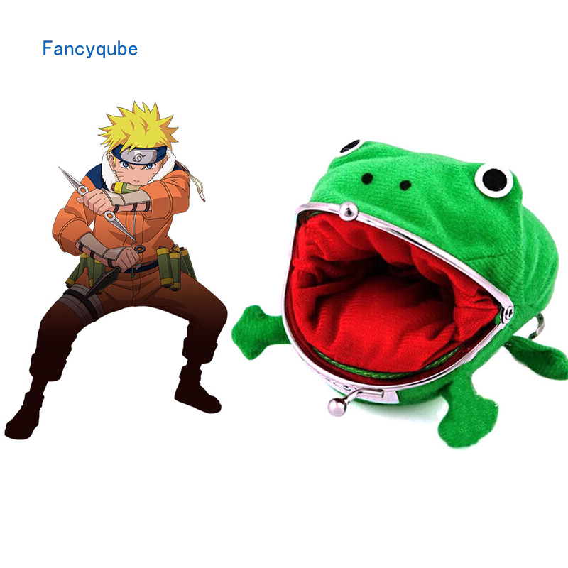 Fancyqube Naruto Frog Shape Uzumaki Wallet Coin Purse Green Cosplay ...