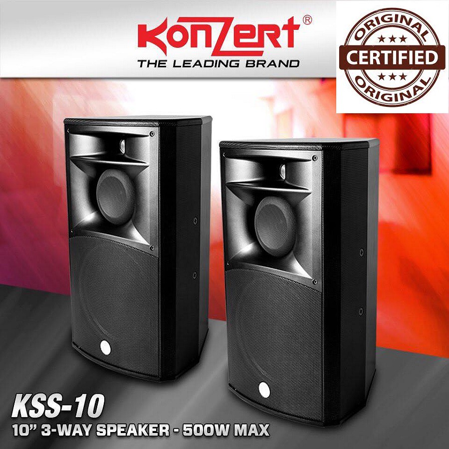 Konzert KSS-10MK2 500W 10 inch 3 Way Speaker System with Neo Horn ...