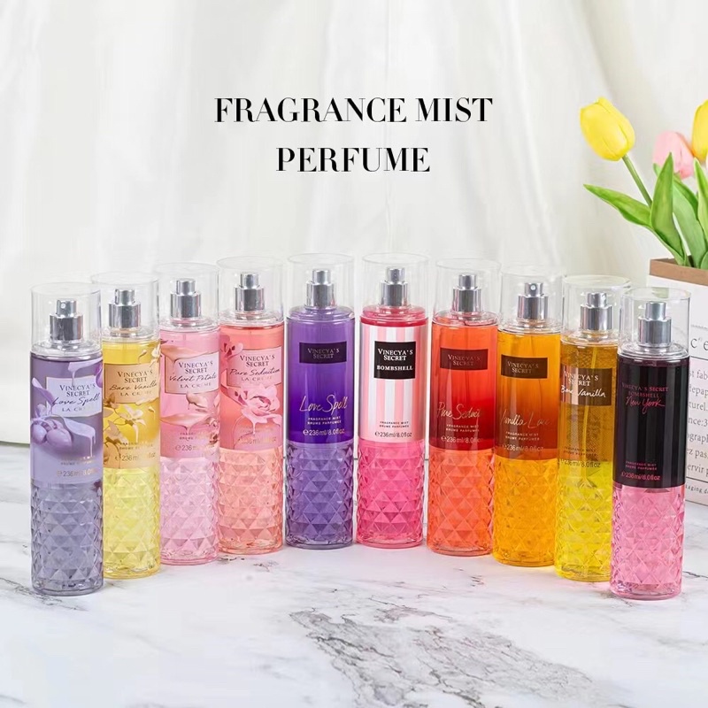 VINECYA'S SECRET FRAGRANCE MIST BRUME PARFUMEE BODY SPRAY 236ML ...