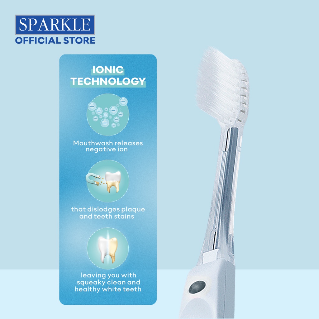 SPARKLE Regimen Kit (Dental Floss, Ionic Toothbrush, Toothpaste, Mouthwash) | Shopee Philippines