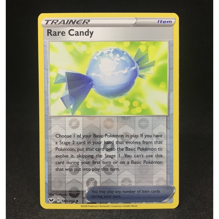 Pokemon TCG Rare Candy 180/202 2020 Sword & Shield Base Set Competitive ...