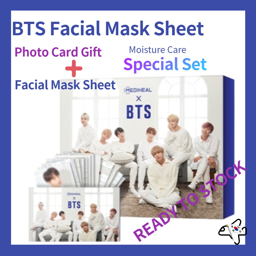 BTS mask sheet/Mediheal Facial Mask Special Edition /BTS Photo card ...