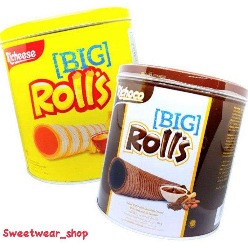 Original Richoco and Richeese Big Rolls Wafer Biscuits 330g | Shopee ...