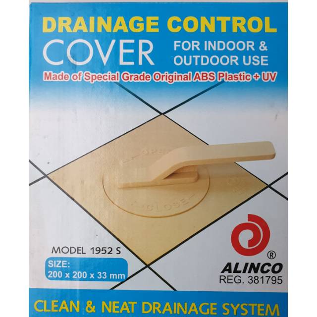 Control tub cover, clean out, drainage control cover 20x20cm, alinco ...