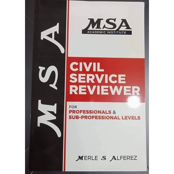 MSA Civil Service Reviewer ( new edition) | Shopee Philippines