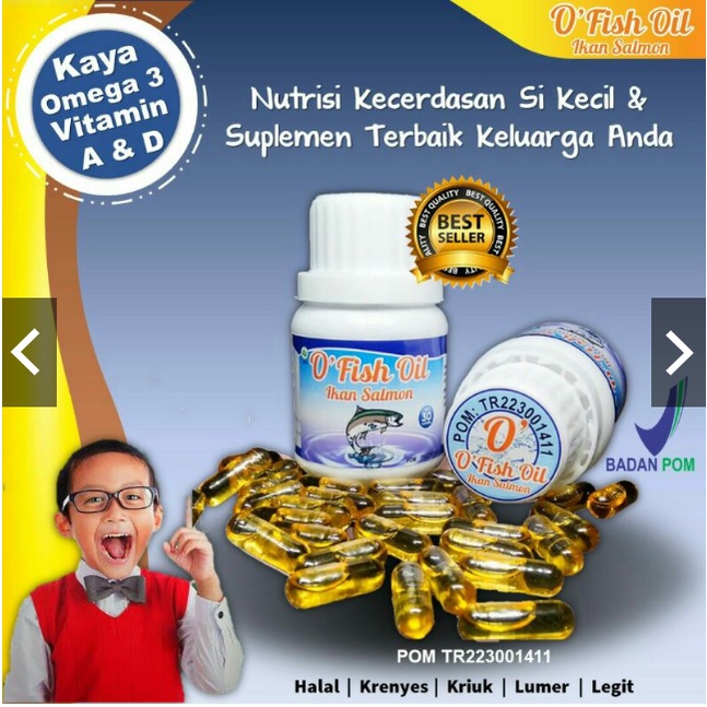 O Fish Oil Salmon Fish Oil Omega 3 Fish Oil Supplement (ORI) | Shopee ...