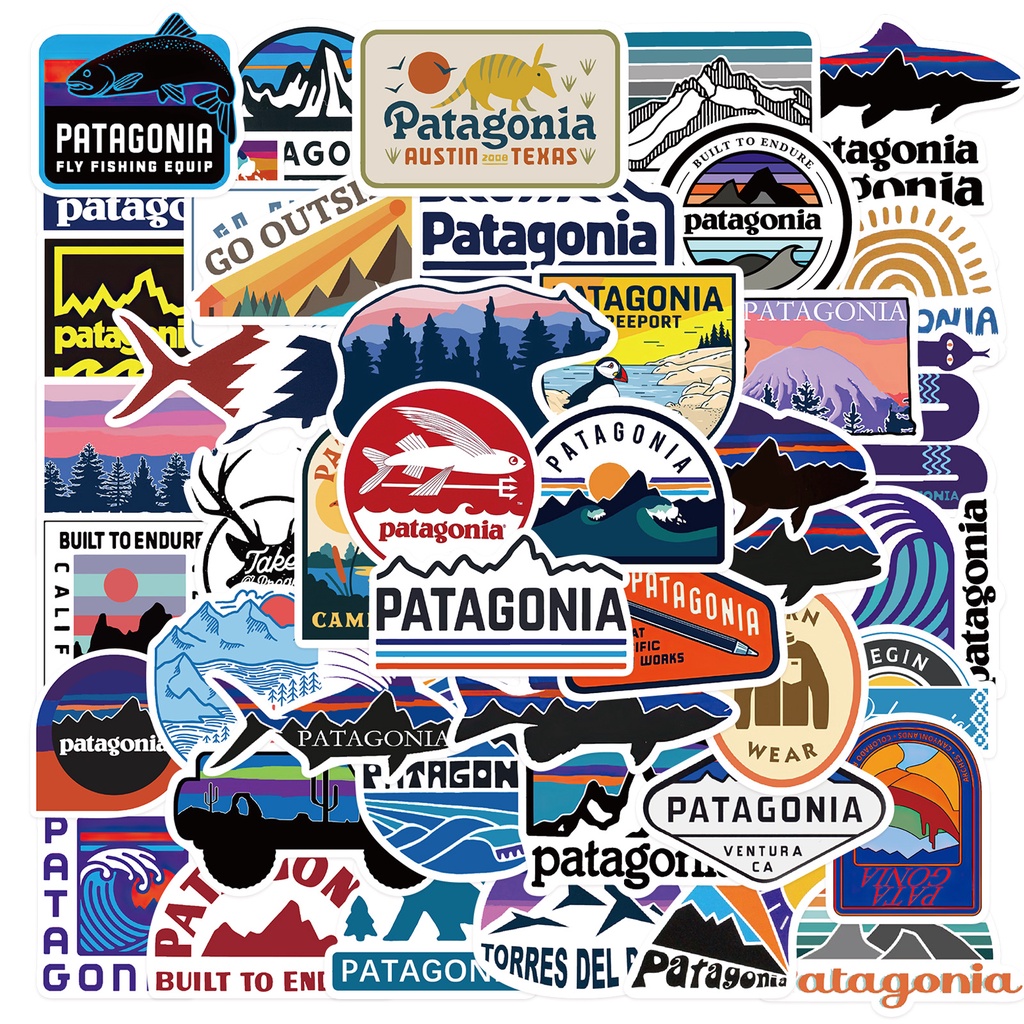 55PCS Outdoor Brand Camping Waterproof Graffiti Stickers For Luggage ...