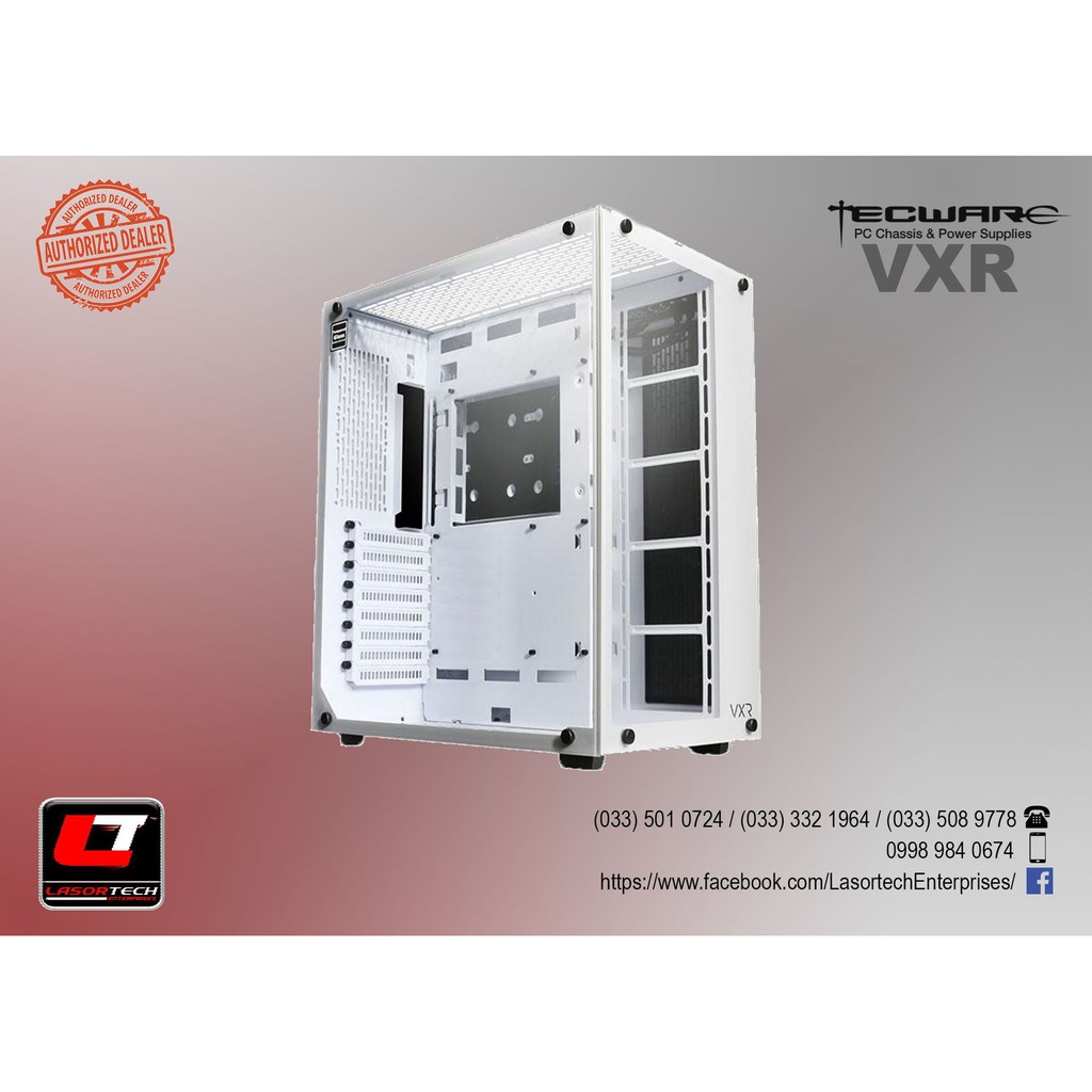Tecware VXR Dual Tempred Glass ATX Casing |WHITE | Shopee Philippines