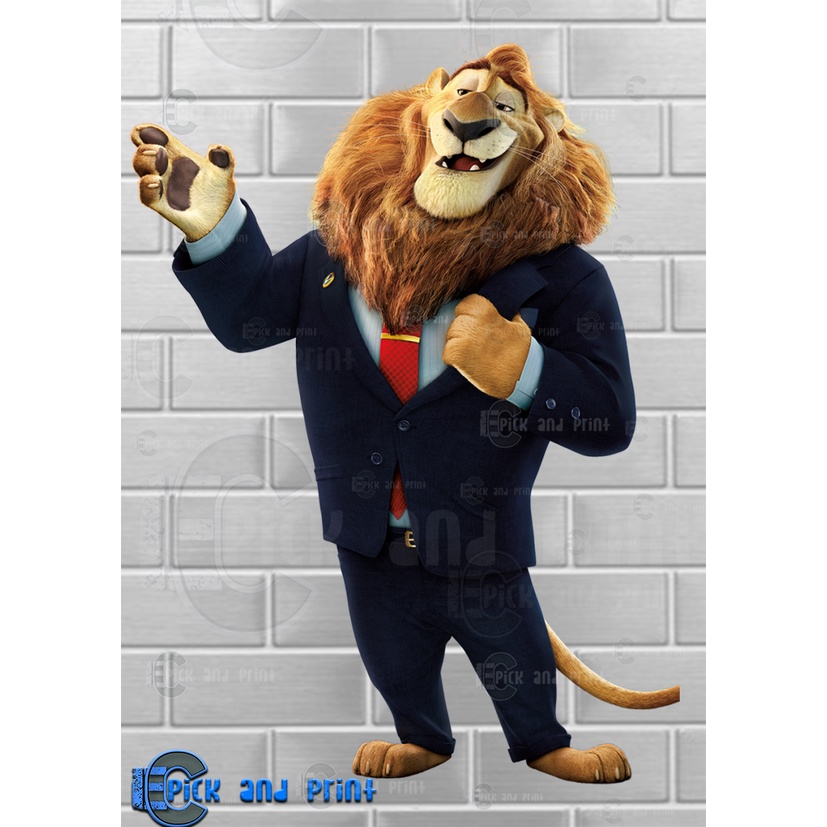 Zootopia Character Cut Outs for DIY party Backdrop Party Decorations ...