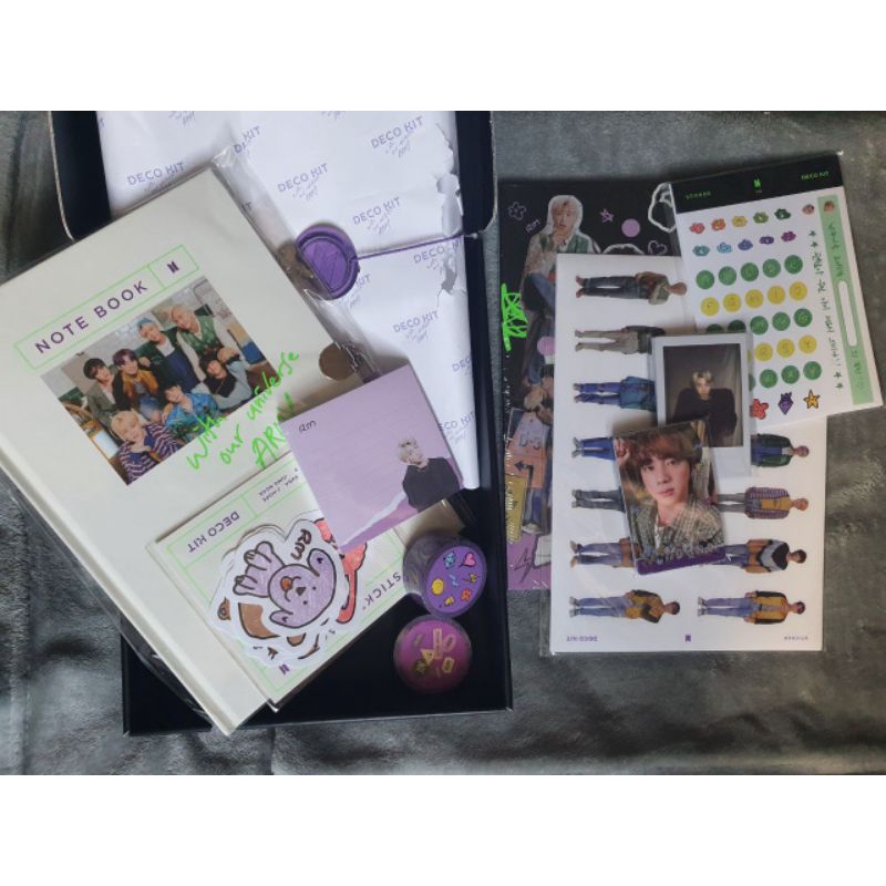 (ON HAND) Unsealed BTS Deco Kit Complete inclusion with Jin Photocard ...
