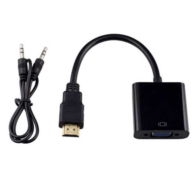 HDMI to VGA Adapter with Aux Port | Shopee Philippines