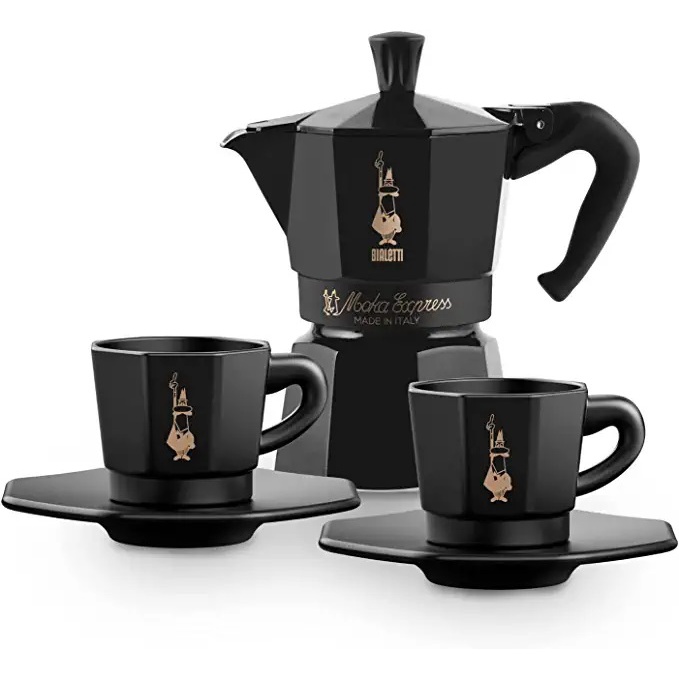Bialetti Moka Pot Moka Express Black Star Edition Nera - Matte Black ...