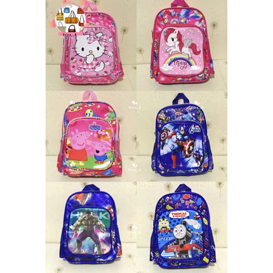 New 11 Inch Kids Backpack For Girl And Boys 22*29*9cm | Shopee Philippines