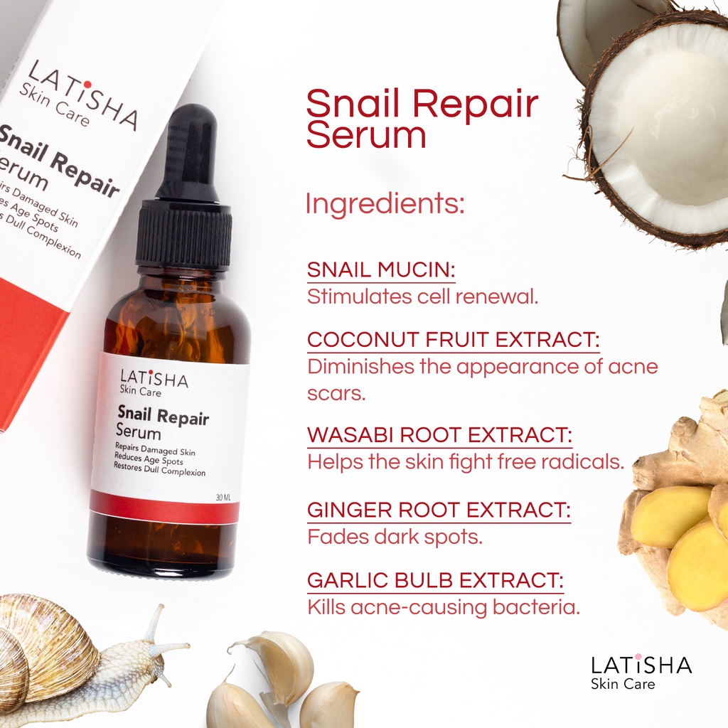Snail Mucin Serum Snail Repair Power Essence Snail Secretion Natural ...