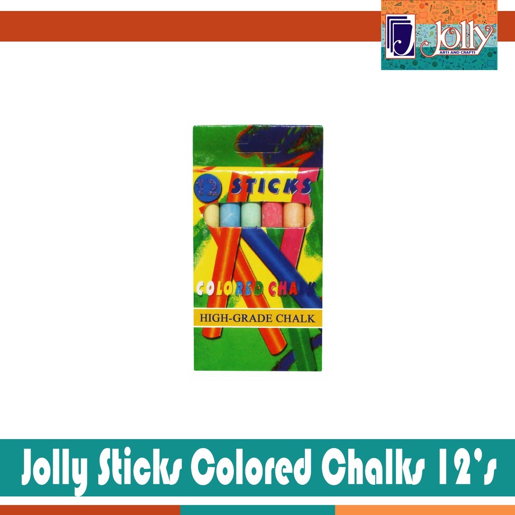 Colored Chalk 12 pcs/box ( High-Grade ) - Blackboard Green board chalk ...