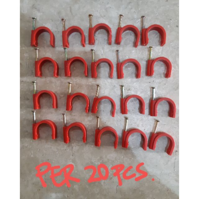 Pvc clamp 1/2" 3/4" orange (per 20 pcs) | Shopee Philippines