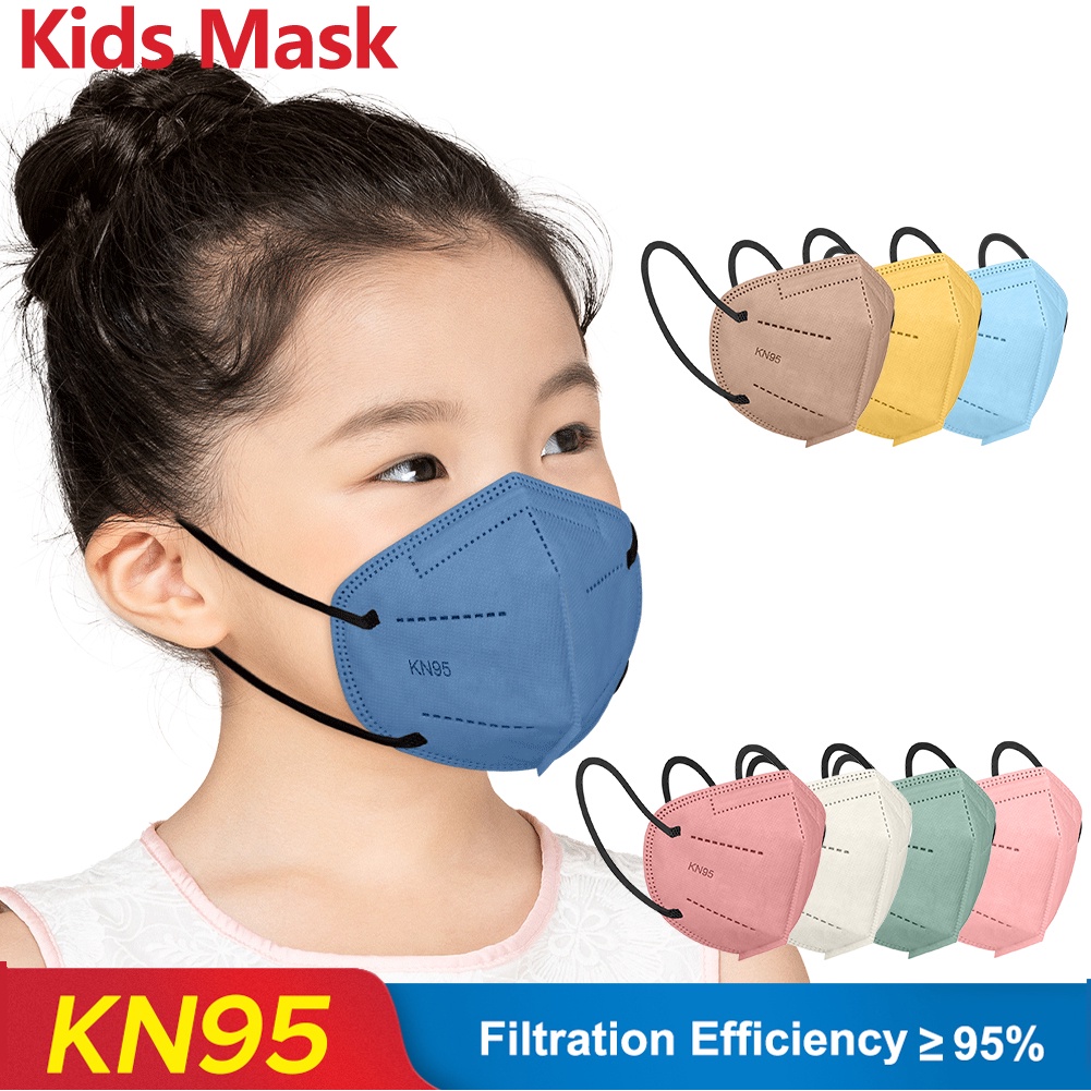 20/50/100pcs Morandi KN95 children mask FFP2 approved hygienic ...