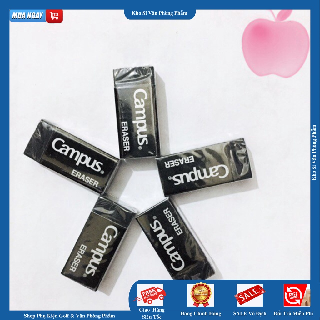 Campus Black Eraser, Campus Black ER-BLA-30 SUPER CLEAN Eraser - 1 ...