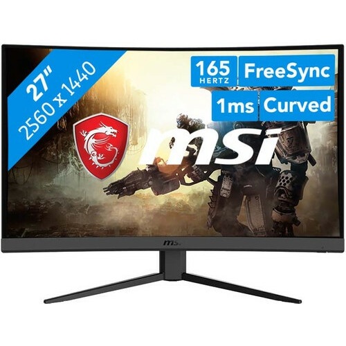 Msi Optix G27CQ4 27" WQHD Curved Gaming Monitor 1440p 165Hz | Shopee ...