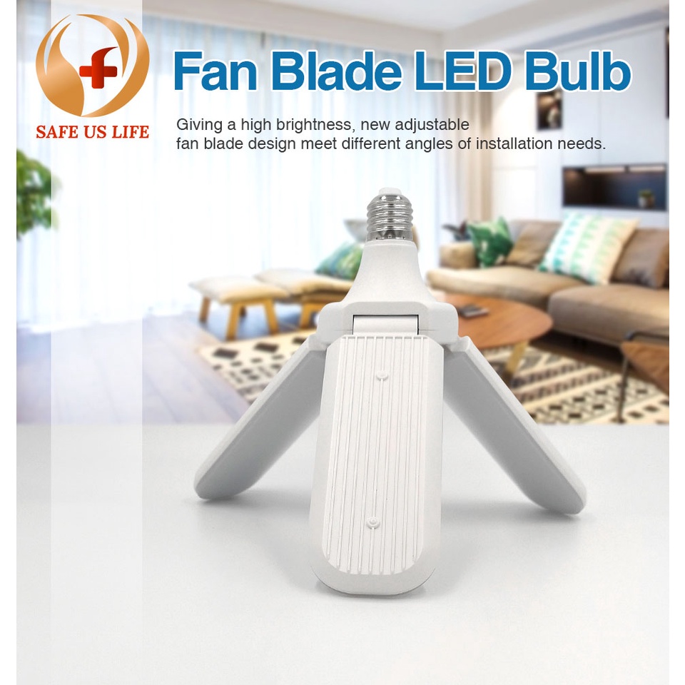 LED Light Folding Garage 45W Trefoil Bulb Wide Highlight Constant ...