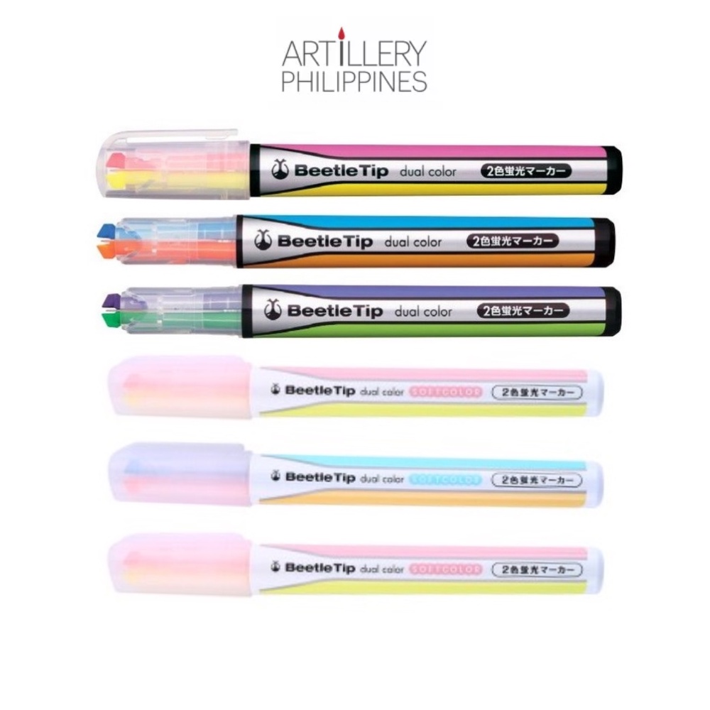Kokuyo Beetle Tip Dual Color Highlighters | Shopee Philippines