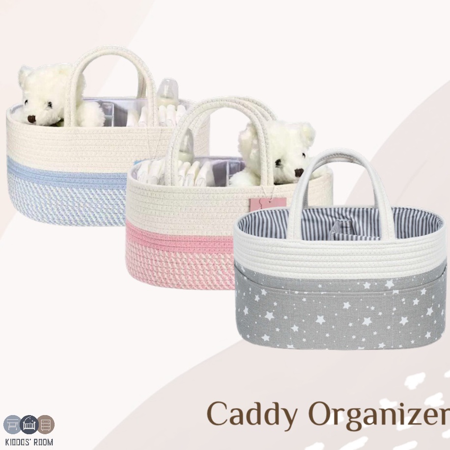 【COD】Baby Diaper Cotton Woven Caddy/ Multi purpose Caddy Organizer ...
