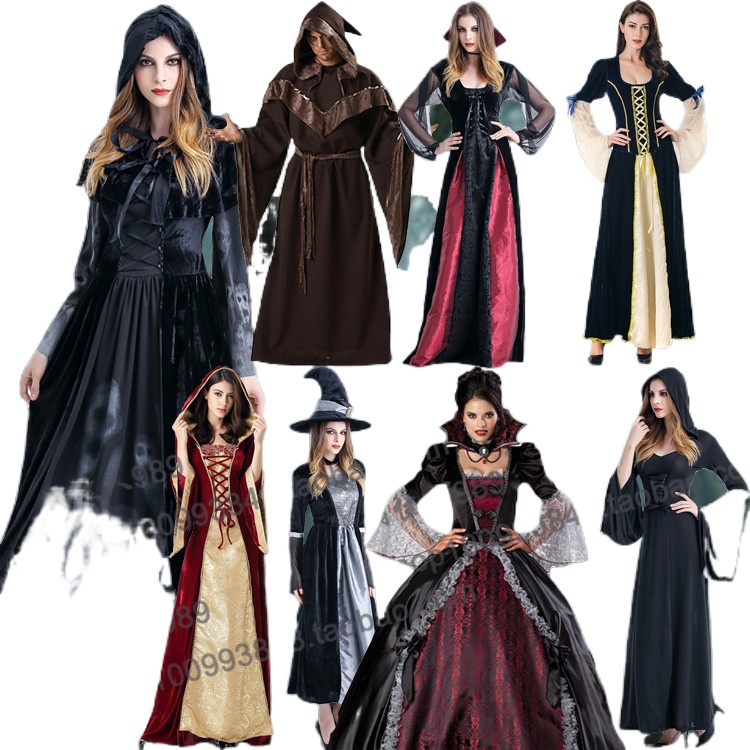 ☼Halloween adult costume cos vampire men and women horror masquerade ...