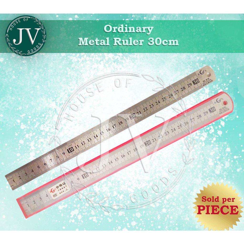Ordinary Metal Ruler 12" / 30cm 1pc | Shopee Philippines
