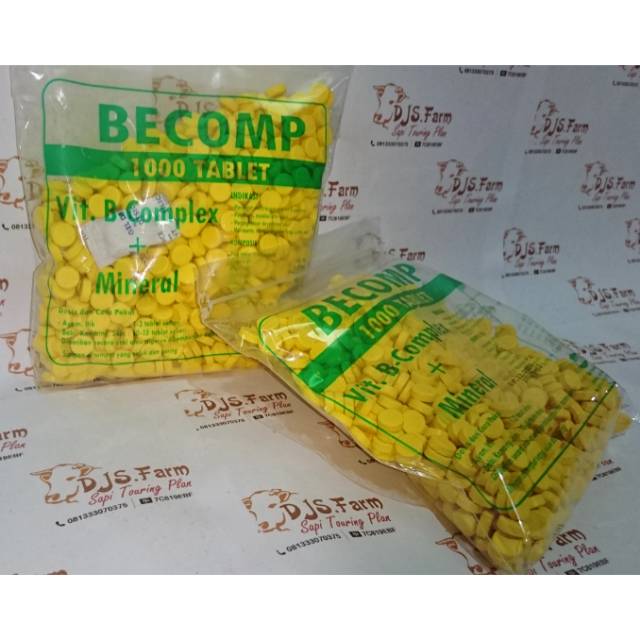 Becomp 1000 Tablets Vitamin B Complex B Complex Mineral Fattening ...