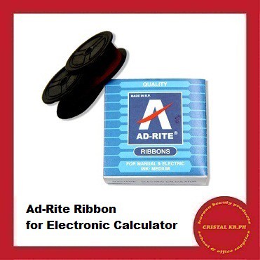 Calculator Ribbon Ink Roller Ribbon AD-Rite Electric Calculator BLACK ...