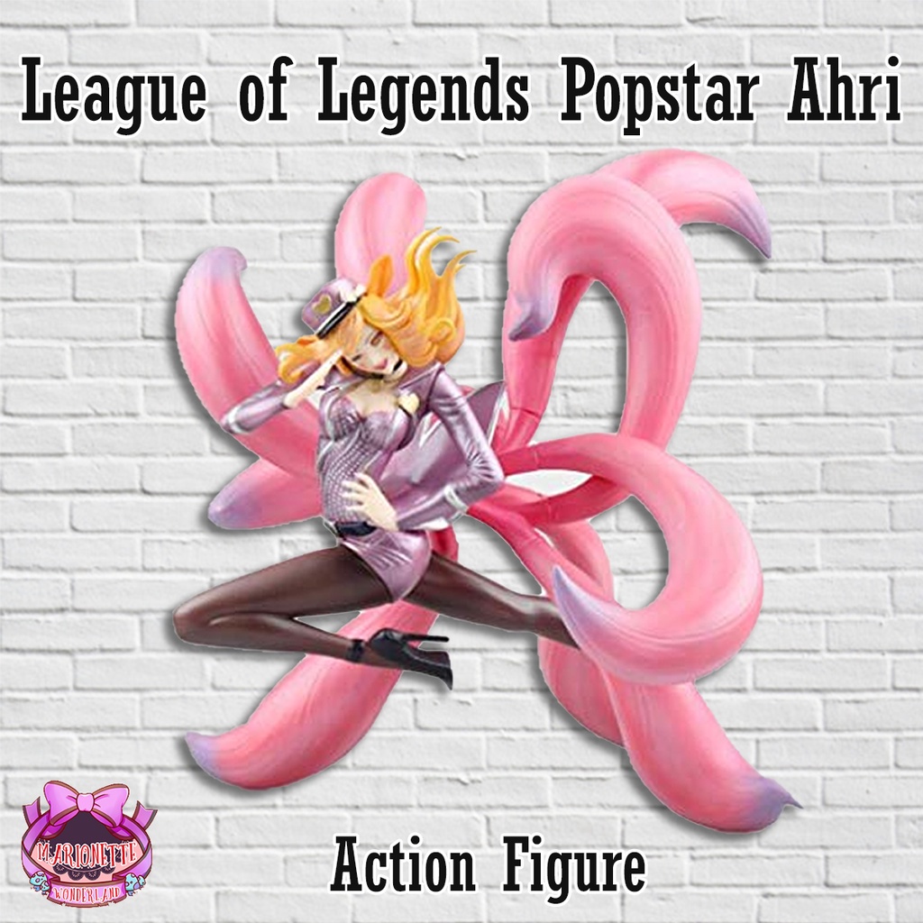 LOL League Of Legends Nine-Tailed Fox Popstar Ahri Action Figure ...