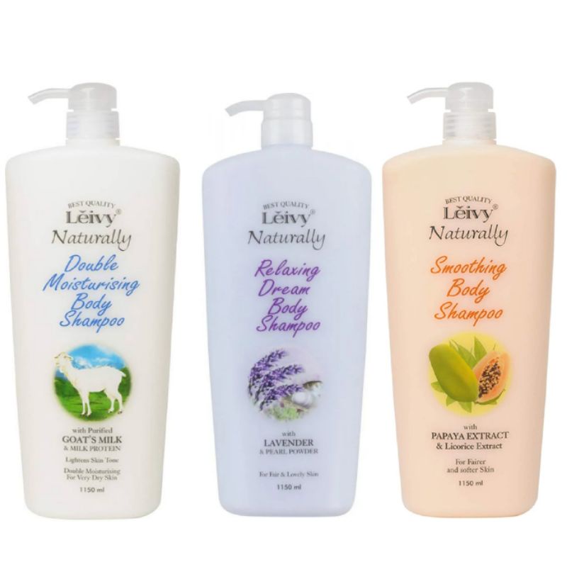Leivy Body Shampoo/Body Wash 1150ml Goat milk | Shopee Philippines