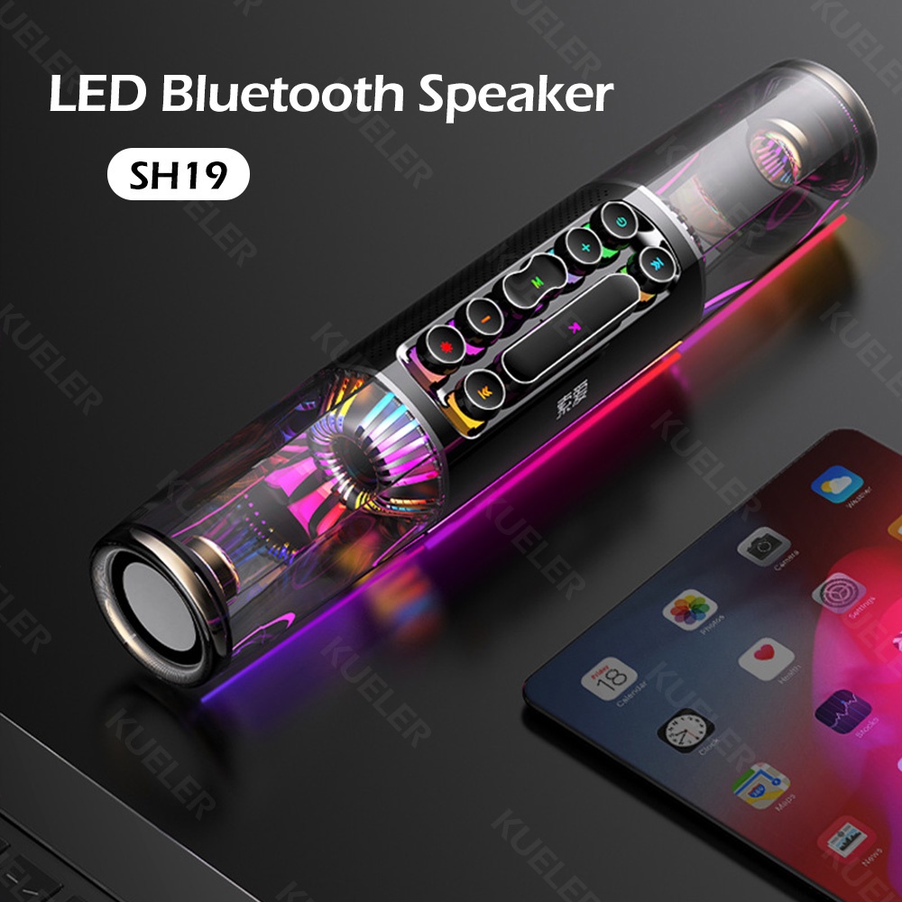 7-Color LED Light SH19 Gaming Computer Speaker Gaming Audio Desktop ...