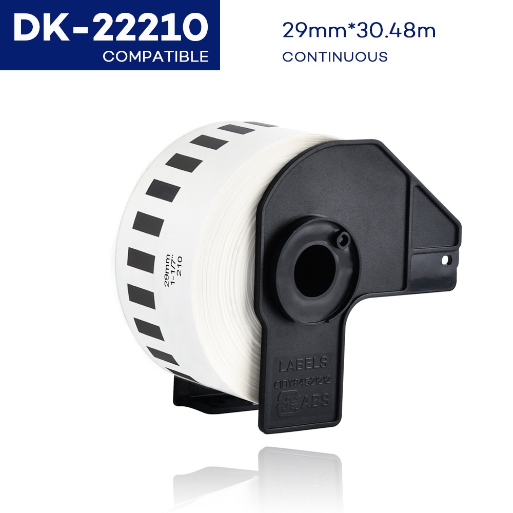 29mm*30.48m White DK22210 Compatible Continuous Thermal Paper DK-22210 ...