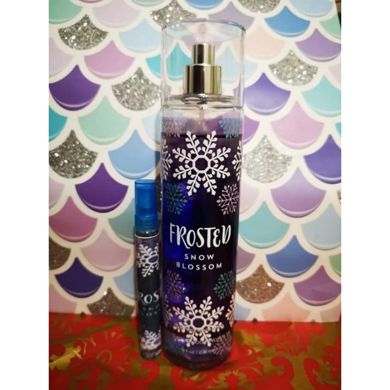 Frosted Snow Blossom Decant 10ml Authentic Bath And Body Works Shopee