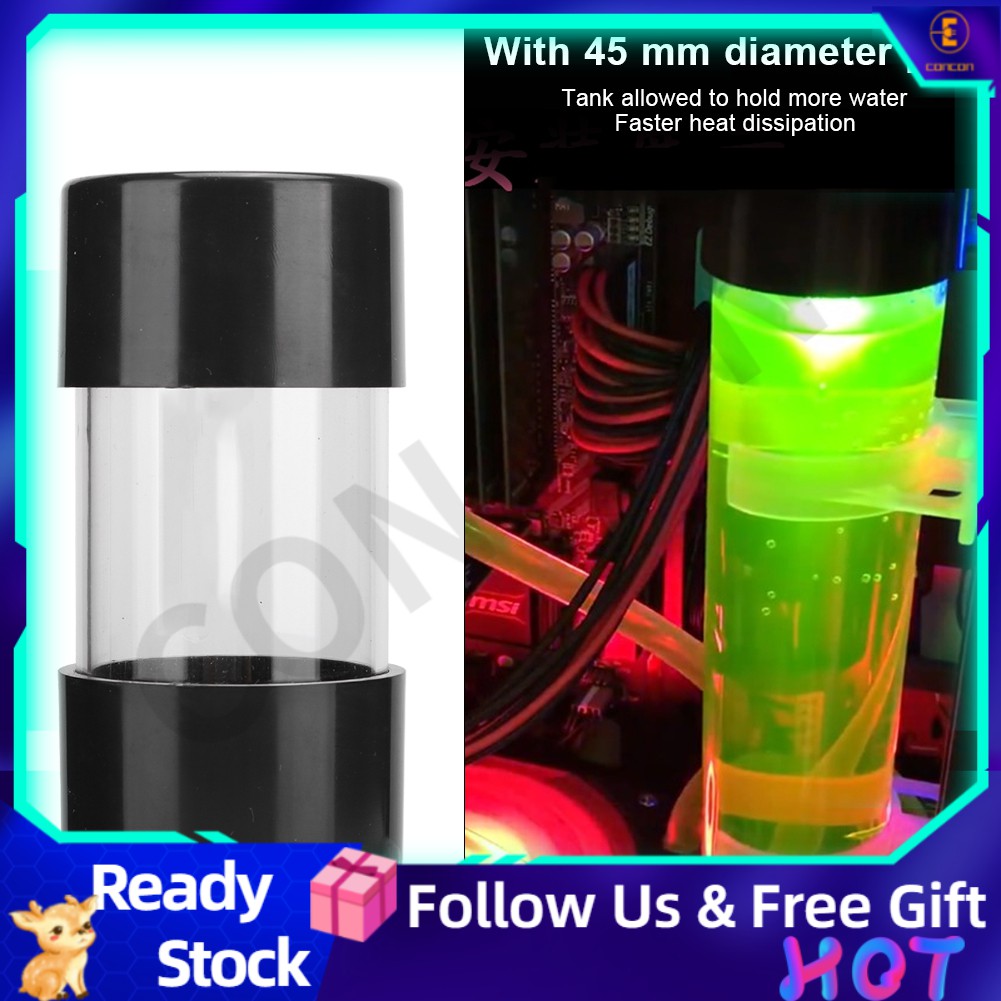 [Ready Stock] Transparent Cylindrical Computer Water Cooling Tank 100MM ...