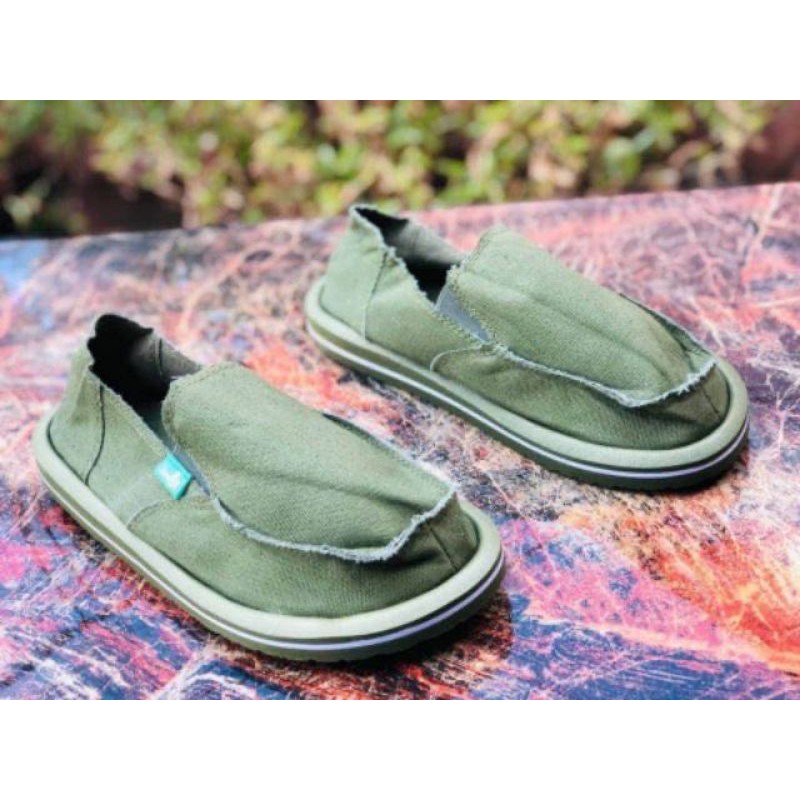 Sanuk Canvas slide Shoes for Men's OO2 (40-45) | Shopee Philippines