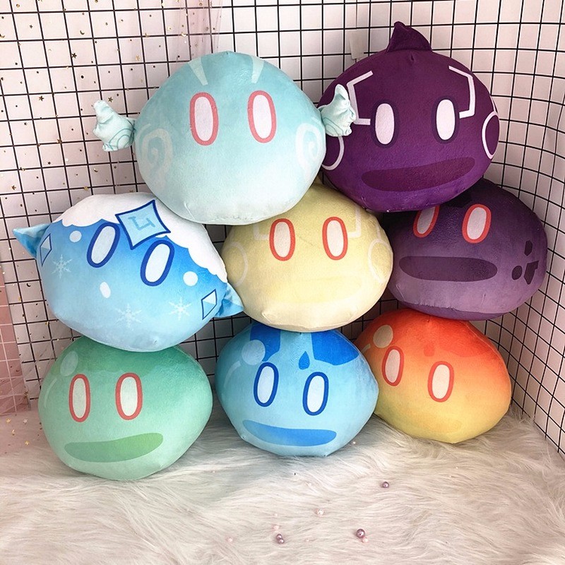 Game Cartoon Genshin Impact Plush Pillow Traveler Mondstadt Lumine ...