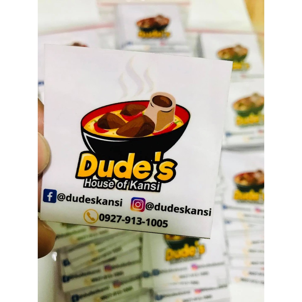 Customized Vinyl Stickers (Waterproof/Scratchproof/Laminated) | Shopee ...