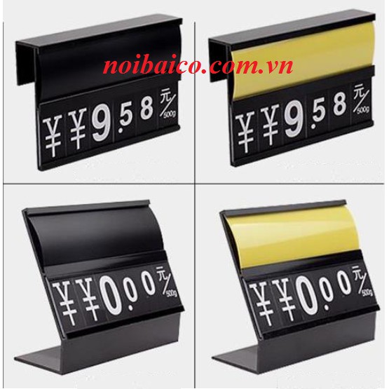Supermarket price list, Display board with flip number set and ...