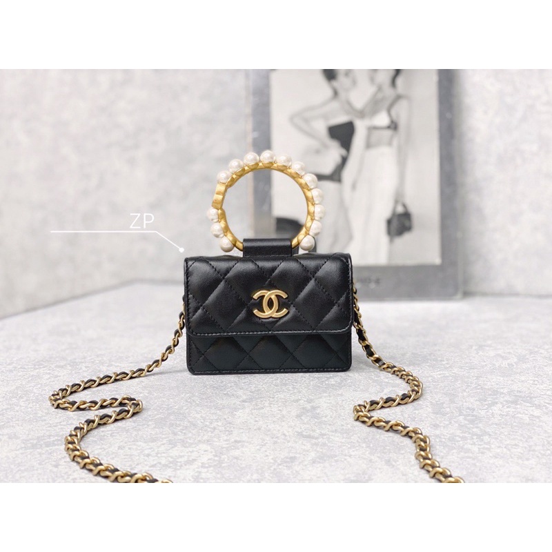 Authent!c Grade | 21A Pearl C C Handle Mini WOC | Shopee Philippines