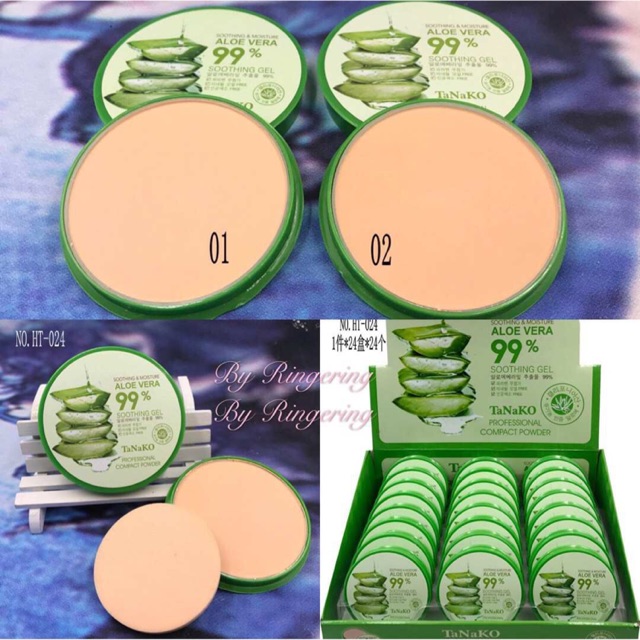 J&r Tanako Aloe Vera Compact Powder | Shopee Philippines