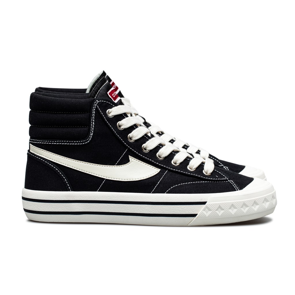 Compass Shoes -- RETROGRADE HIGH BLACK/WHITE | Shopee Philippines