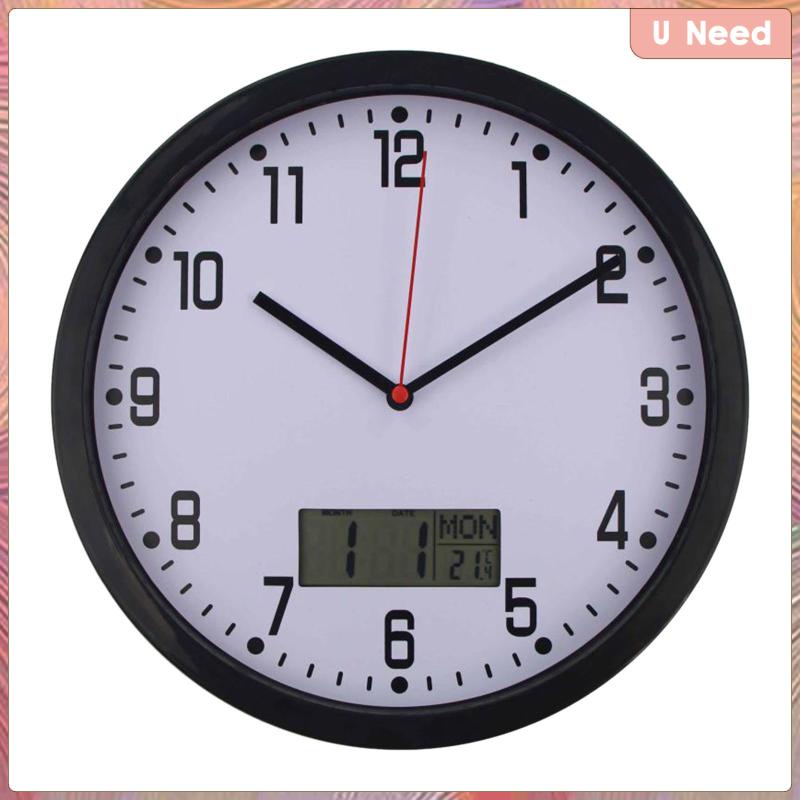 [Wishshopeeyas] Modern Wall Clocks Silent Digital Wall Clock Large ...